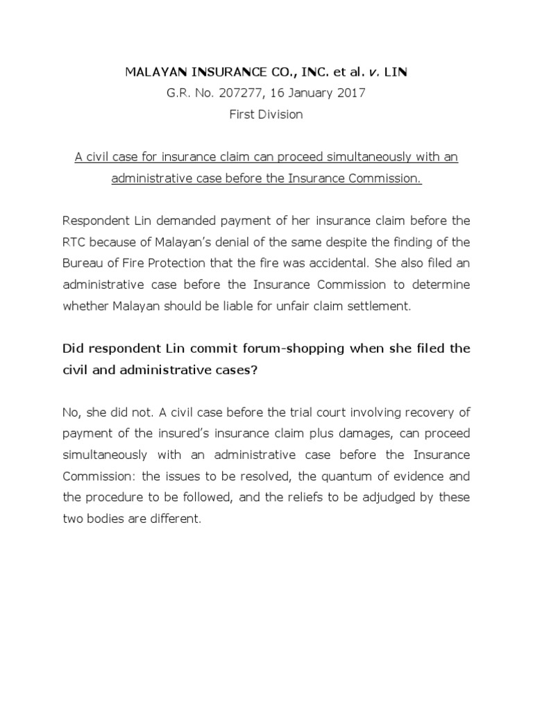 Malayan Insurance v. Lin | PDF