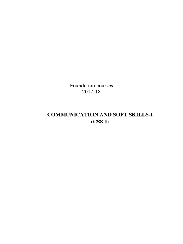 Communication and Soft Skills Overview | PDF | Clause | Sentence ...