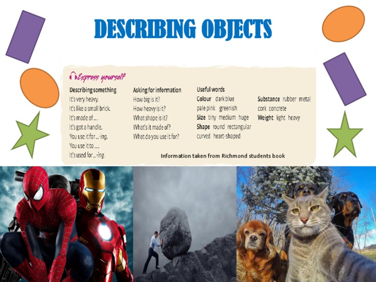 Describing Objects: Information Taken From Richmond Students Book | PDF