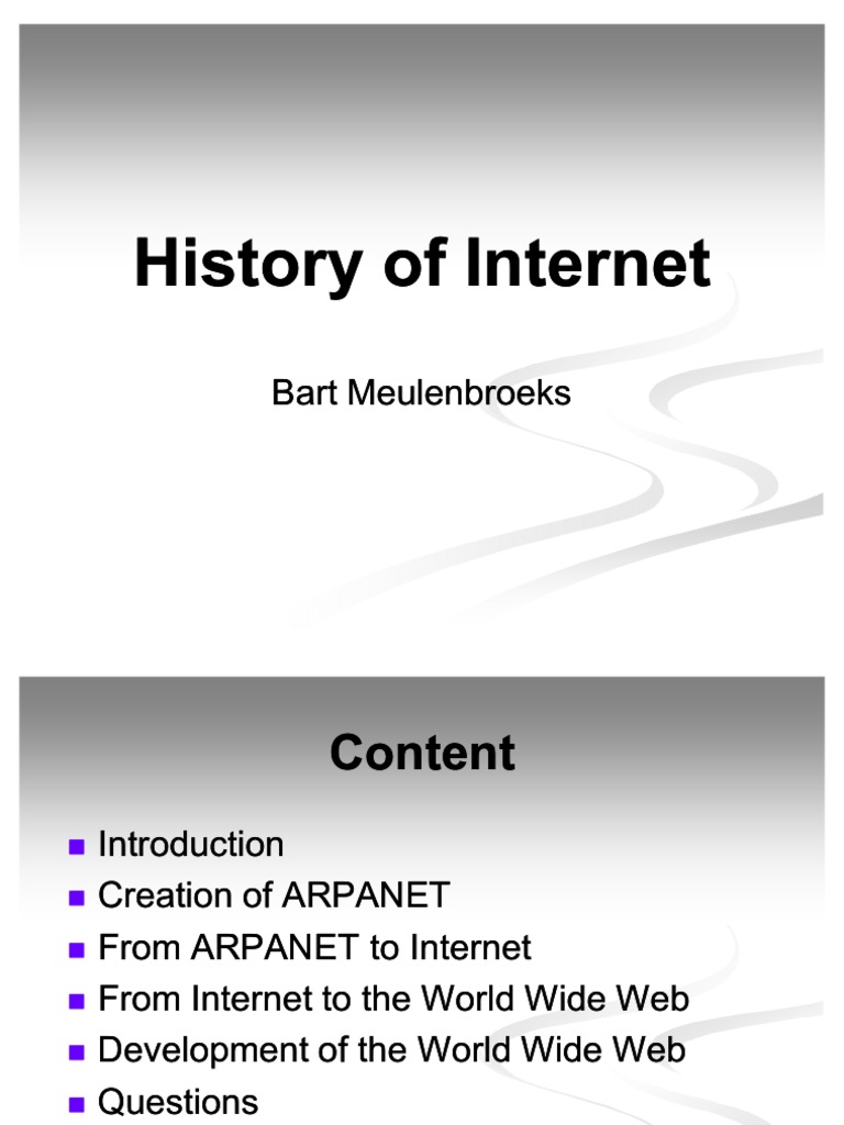 The Evolution of Computer Networking: From ARPANET to the World Wide ...