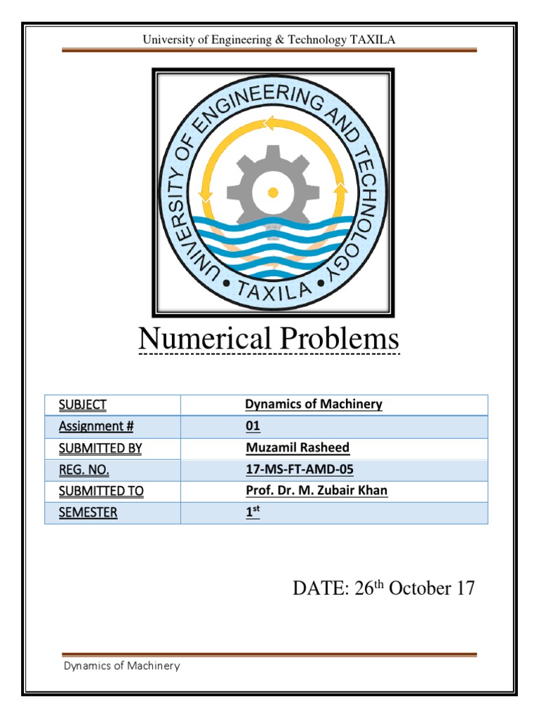 Numerical Problems: DATE: 26 October 17 | PDF