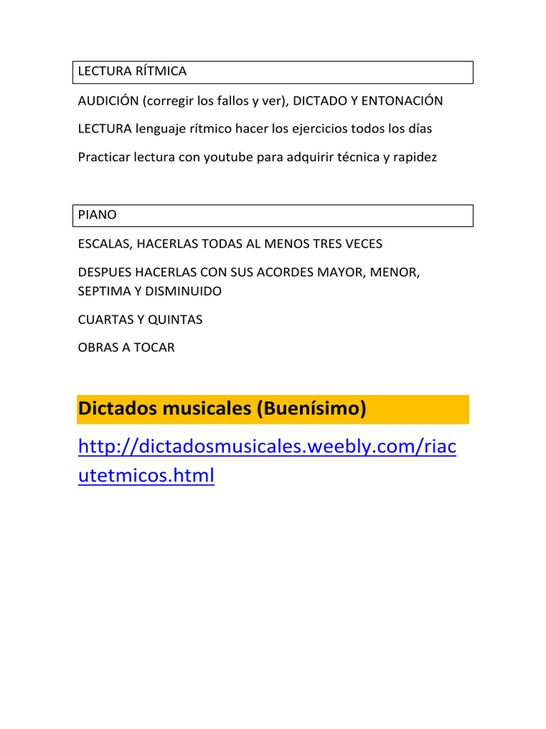 Lectura Rítmica | PDF | Notación musical | Elementos de la música