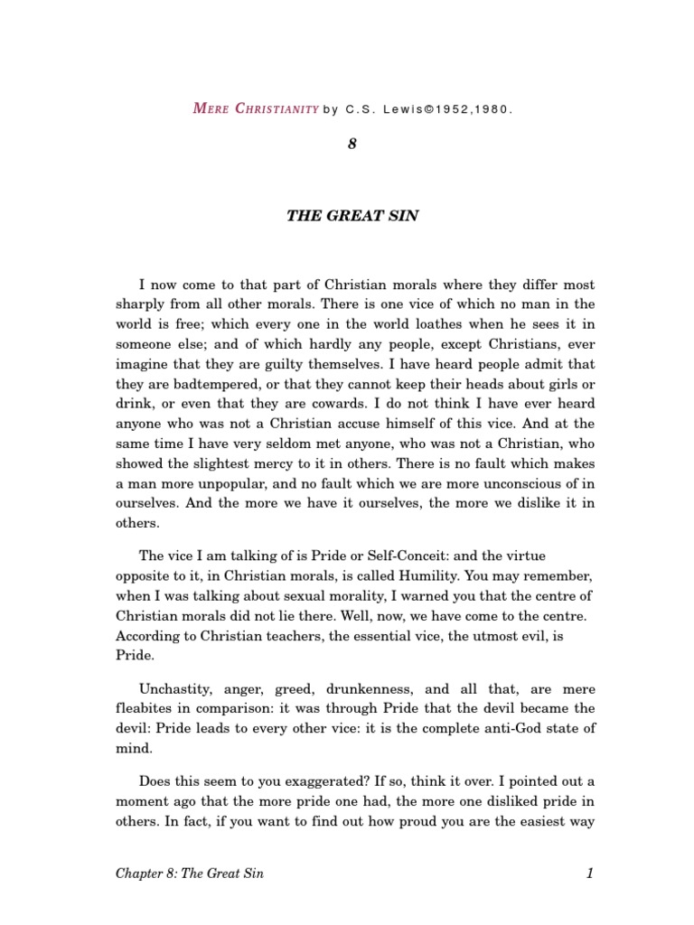 The Great Sin | PDF | Seven Deadly Sins | Christianity