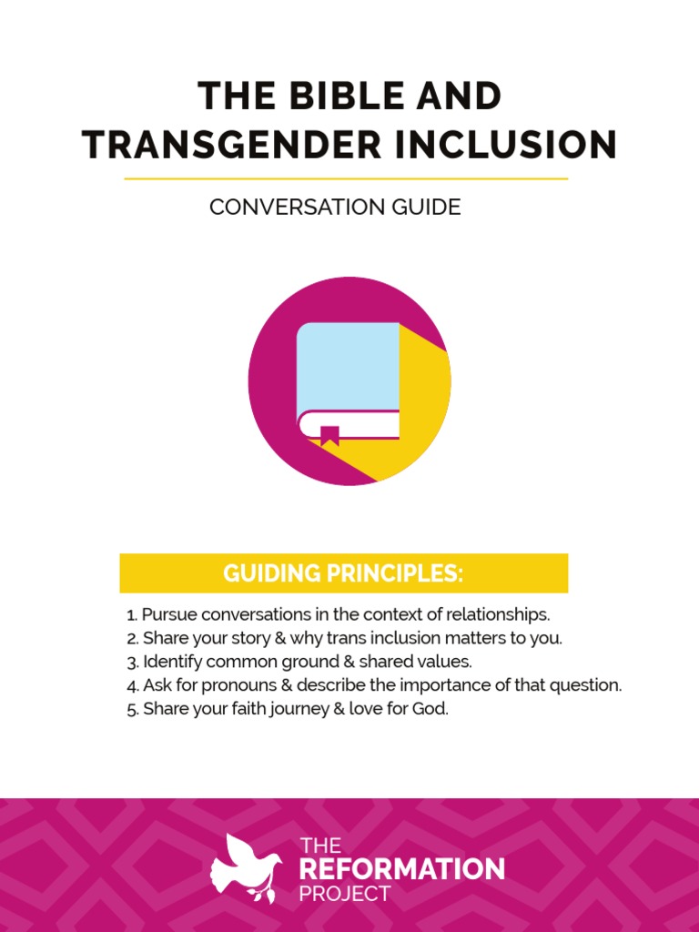 The Bible and Transgender Inclusion: Conversation Guide | PDF ...