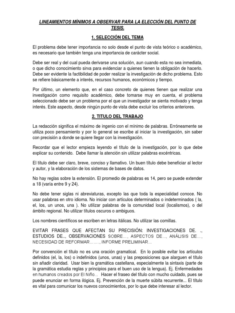 Guia Para Punto de Tesis USAC | Verbo | Teoría