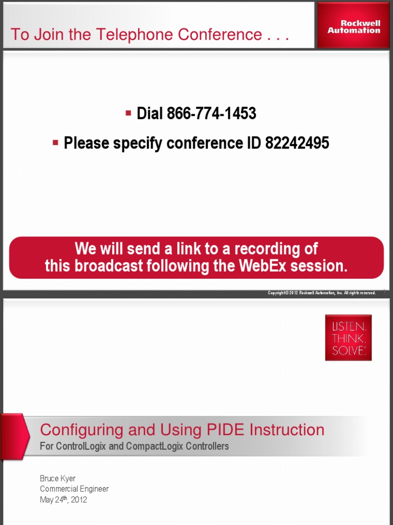 Use To PIDE Rockwell | PDF | Automation | Electrical Engineering