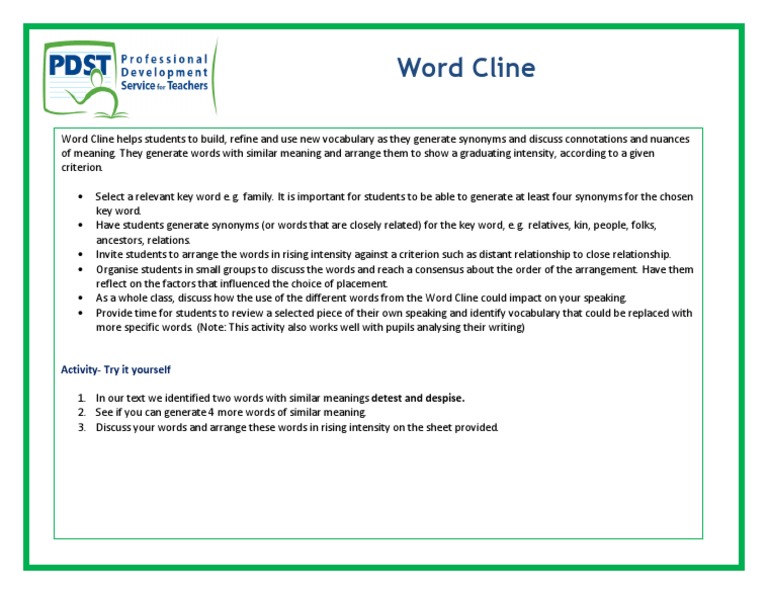 Word Cline | PDF