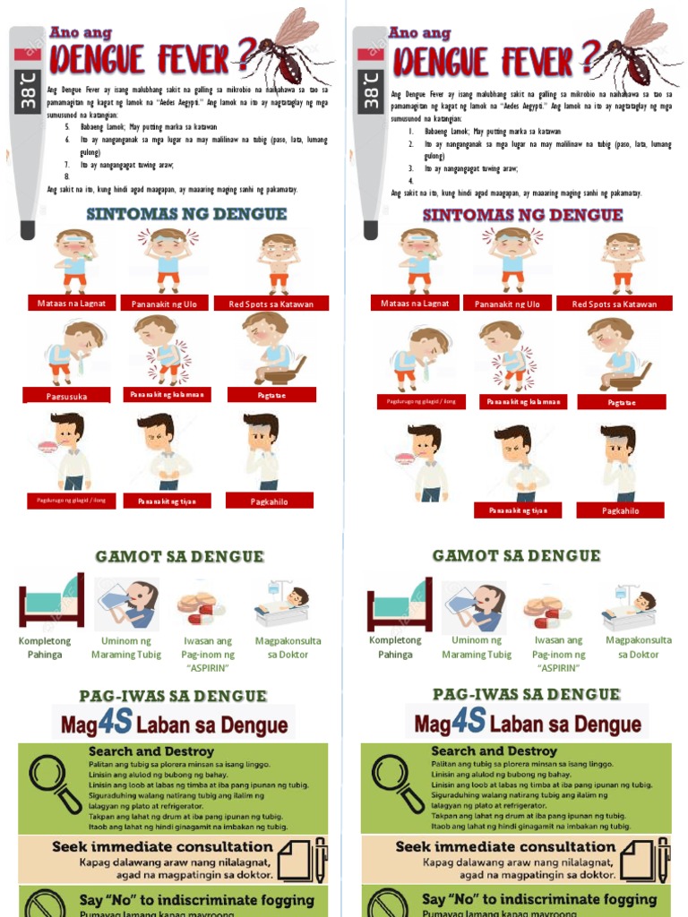 DENGUE LEAFLETS IEC POSTER by CHRISTIAN IGNACIO | PDF