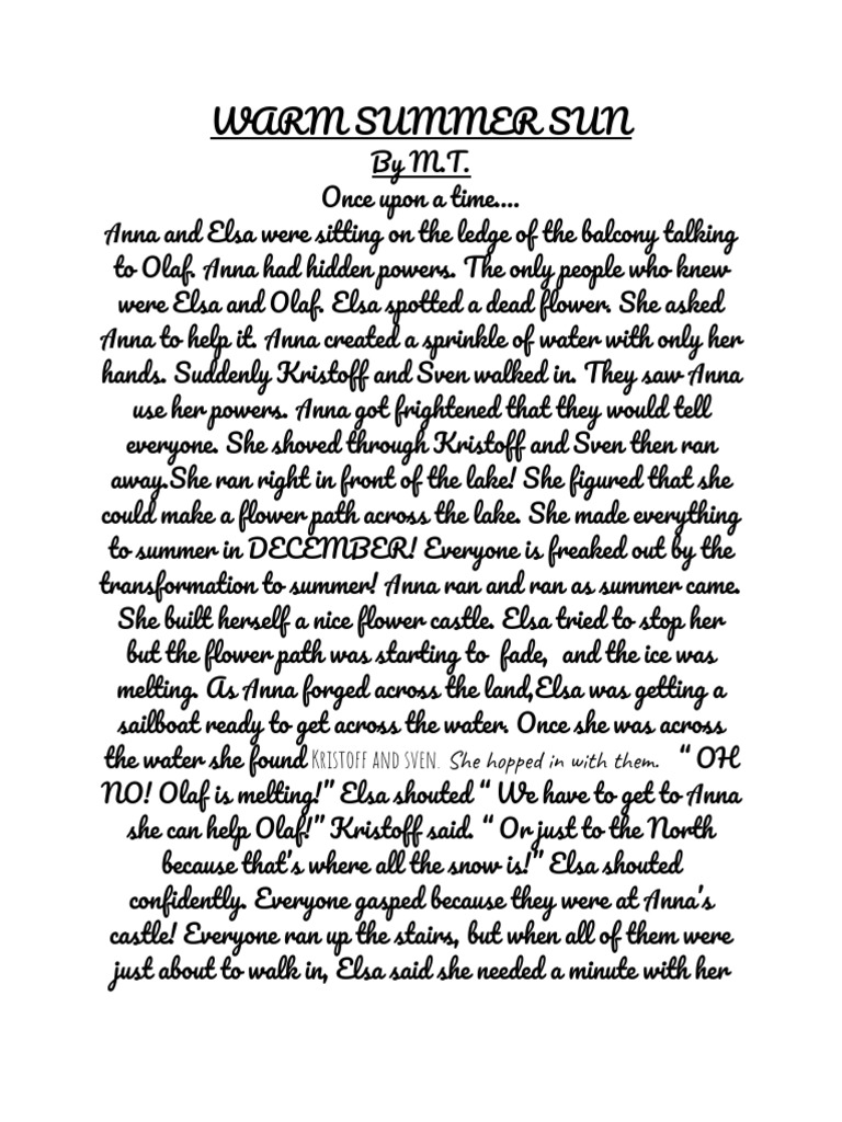 Warm Summer Sun | PDF