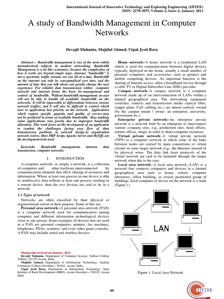 Journal Bandwith Management | PDF | Php | Computer Network