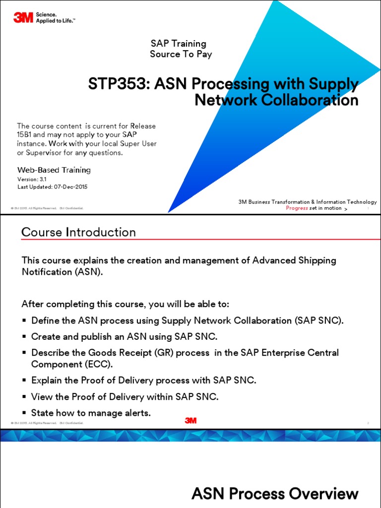 ASN Process | Download Free PDF | Receipt | Invoice