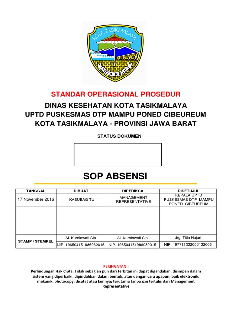 Sop Absensi | PDF