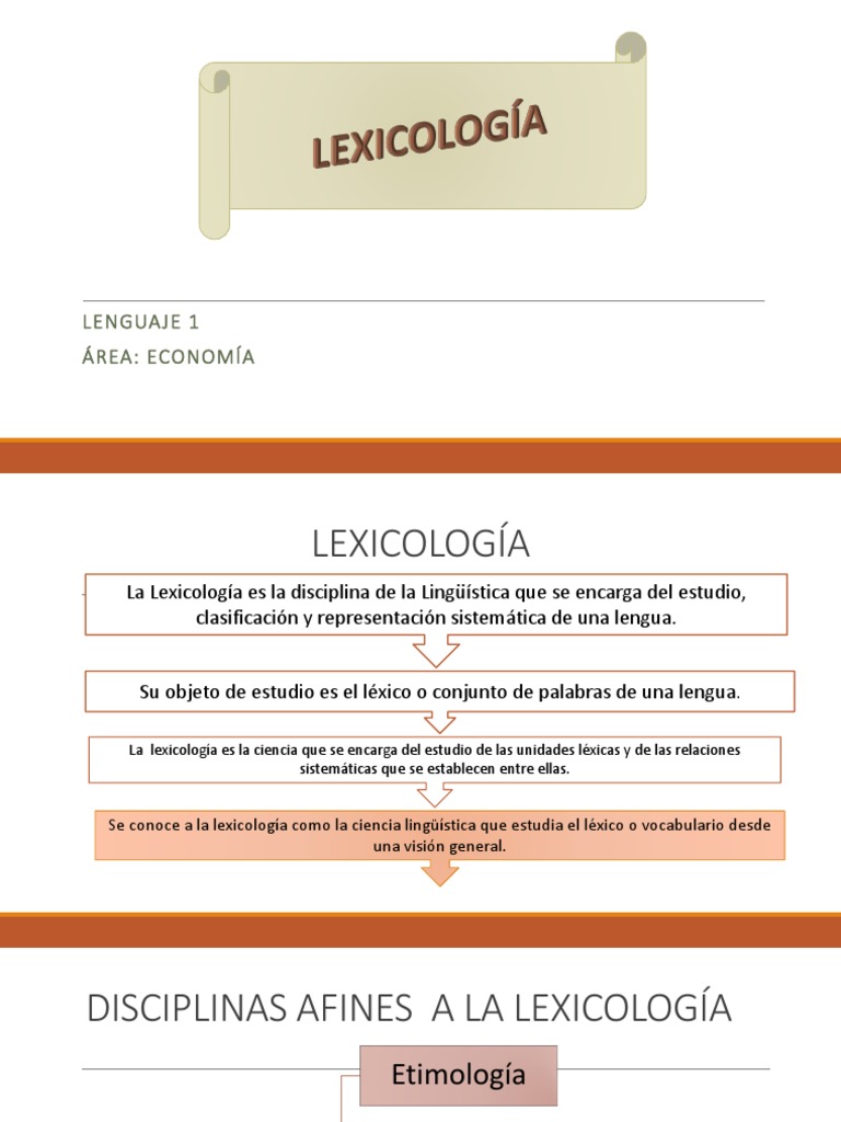 LEXICOLOGÍA | Descargar gratis PDF | Lexicología | Palabra