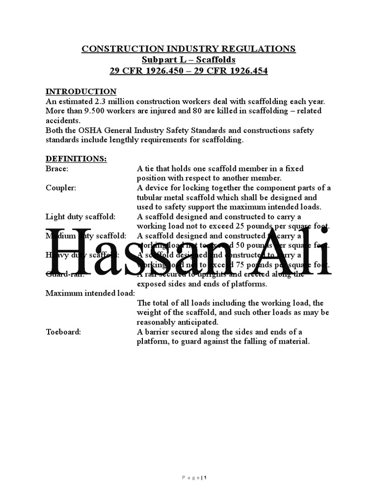 8 Scaffolding Safety | PDF | Scaffolding | Framing (Construction)