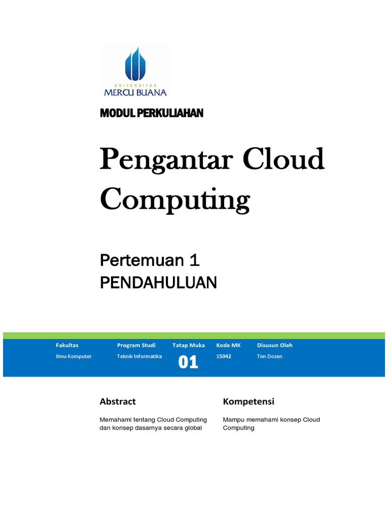 Pengantar Cloud Computing TI | PDF