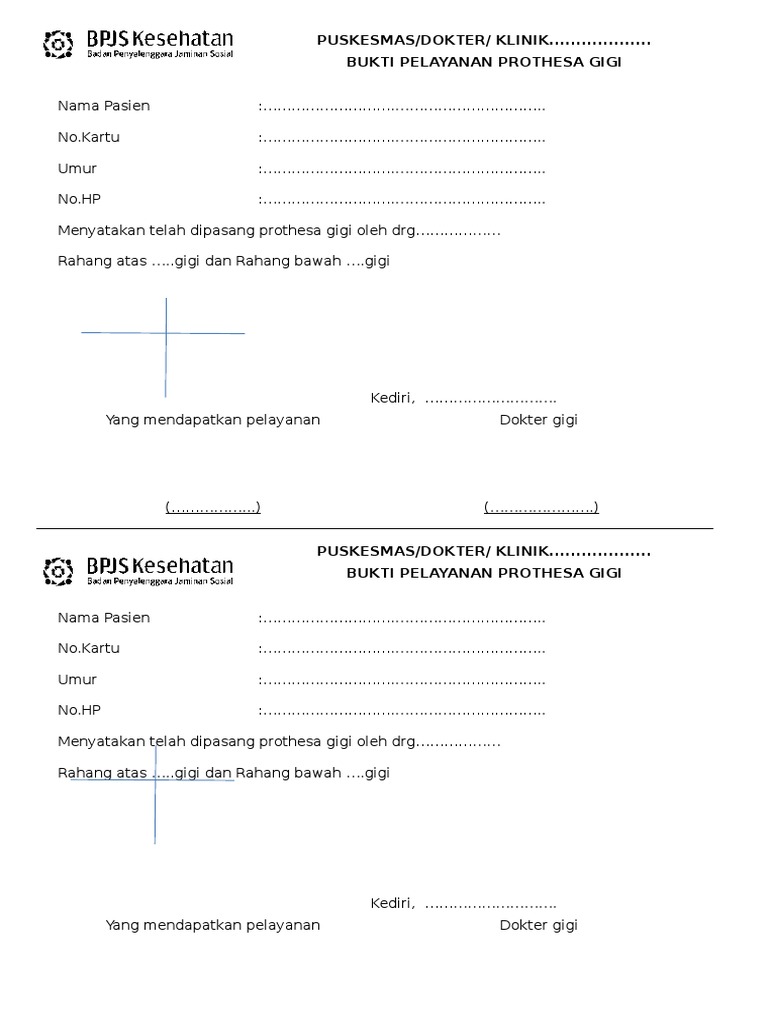 Form Klaim Gigi | PDF