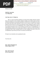Turn Over Letter Sample | PDF