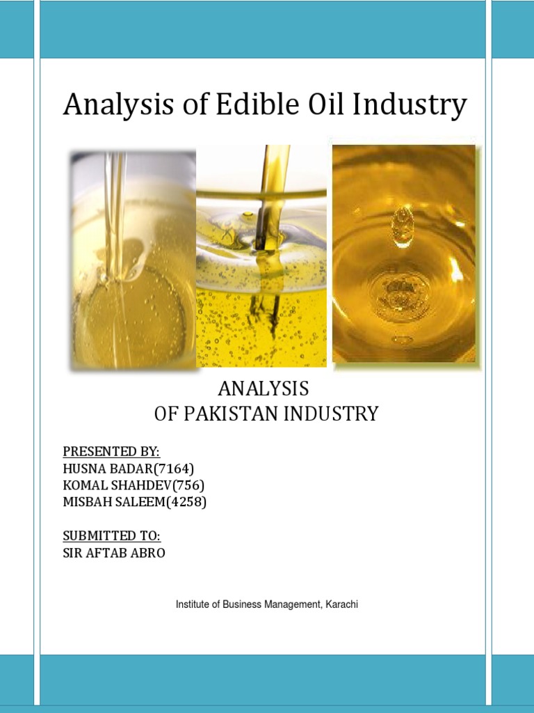 Pakistan Edible Oil Industry Analysis | PDF | Vegetable Oil | Rapeseed