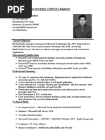 Sohan - CV - New1 (1) - Sohan Sonar | PDF | Web Application | Ajax (Programming)