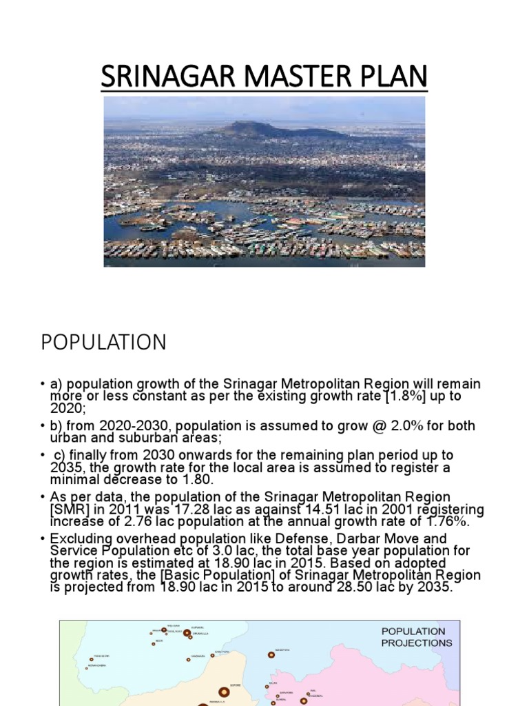 Srinagar Smart City Master Plan 2035 | PDF | Street | Accessibility