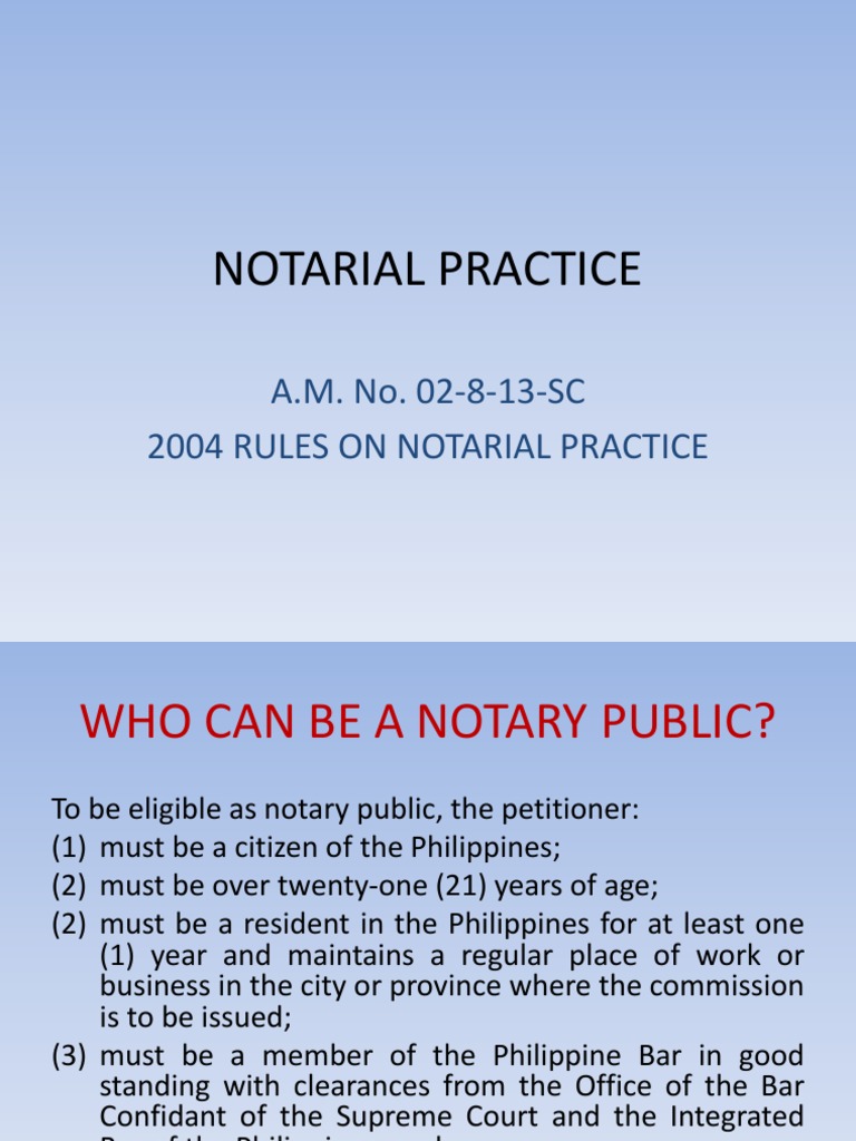 Notarial Practice!! | PDF | Notary Public | Government