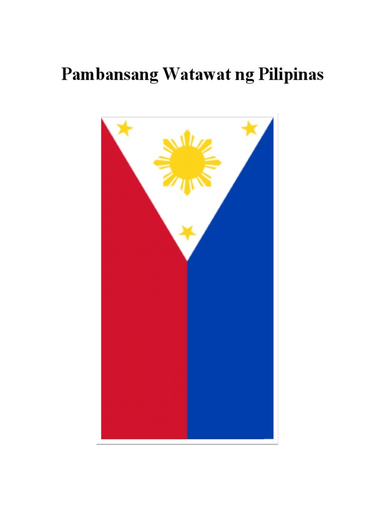 Pambansang Watawat Ng Pilipinas