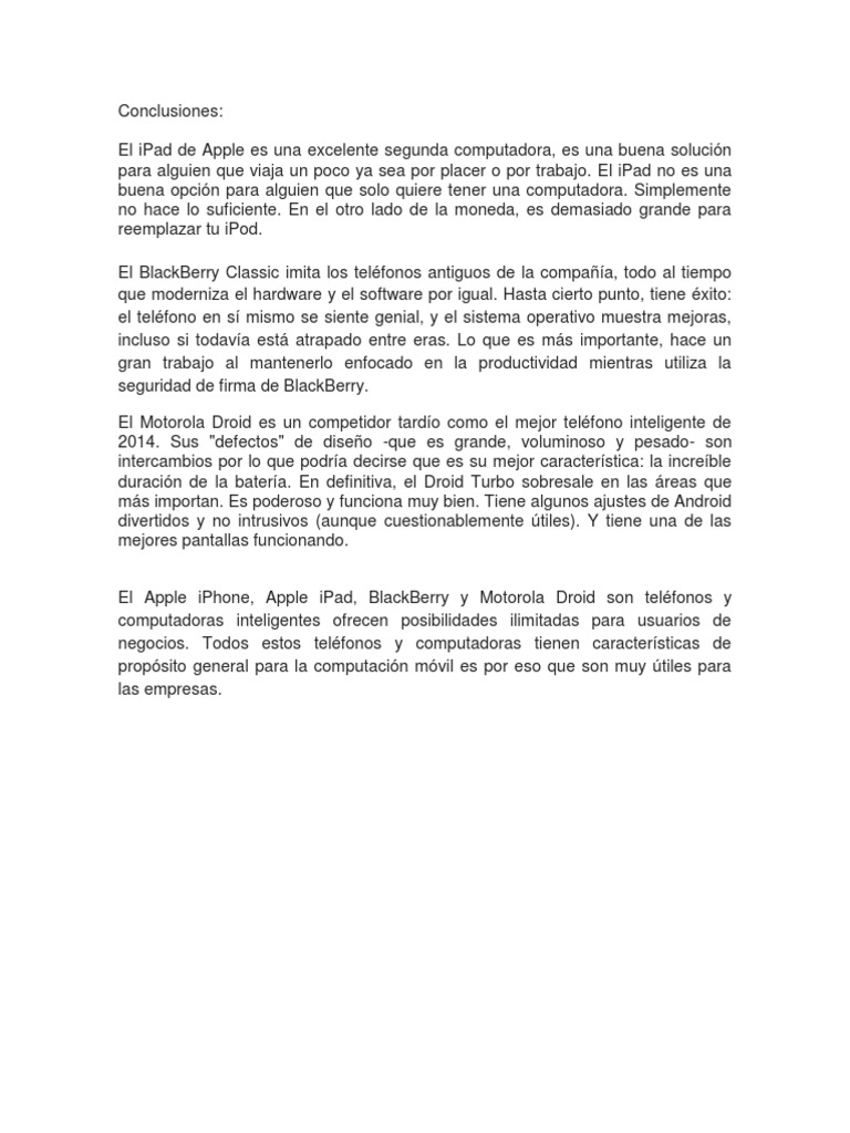 Conclusion Es | PDF | Informática
