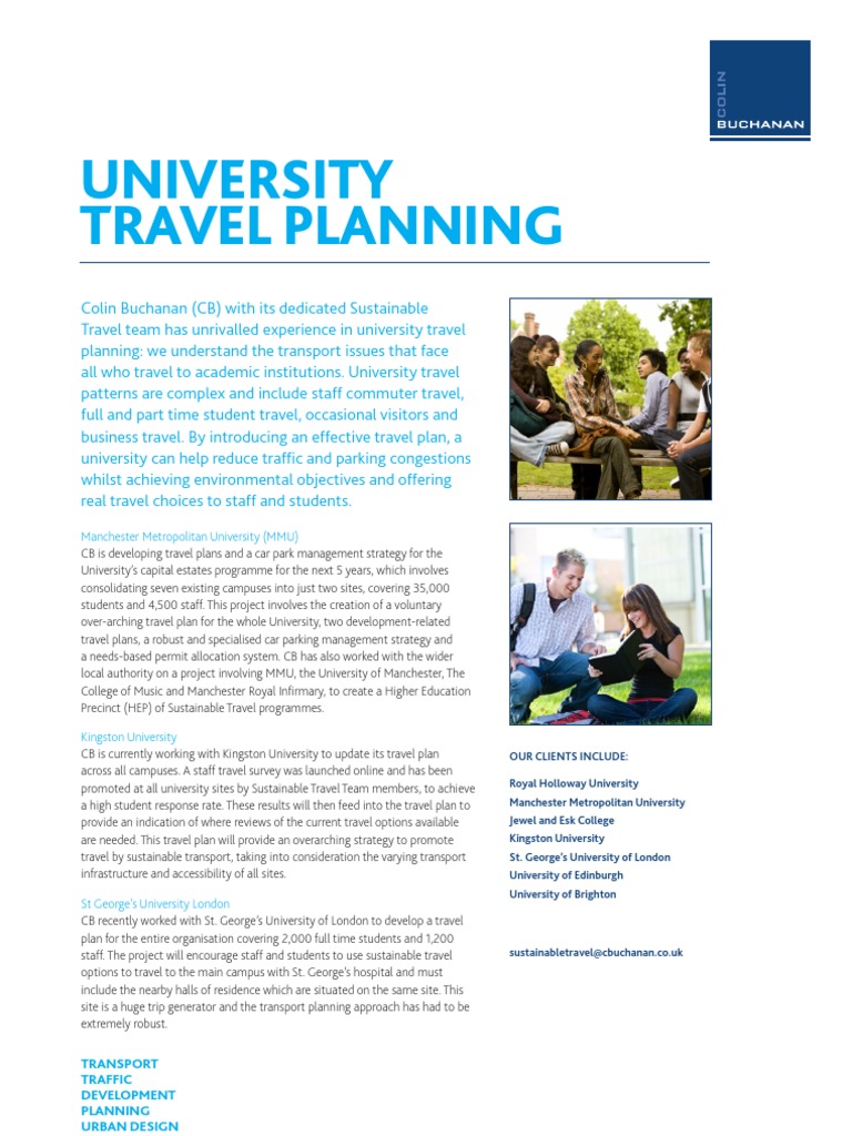 University Travel Planning | PDF | Carbon Footprint | Accessibility