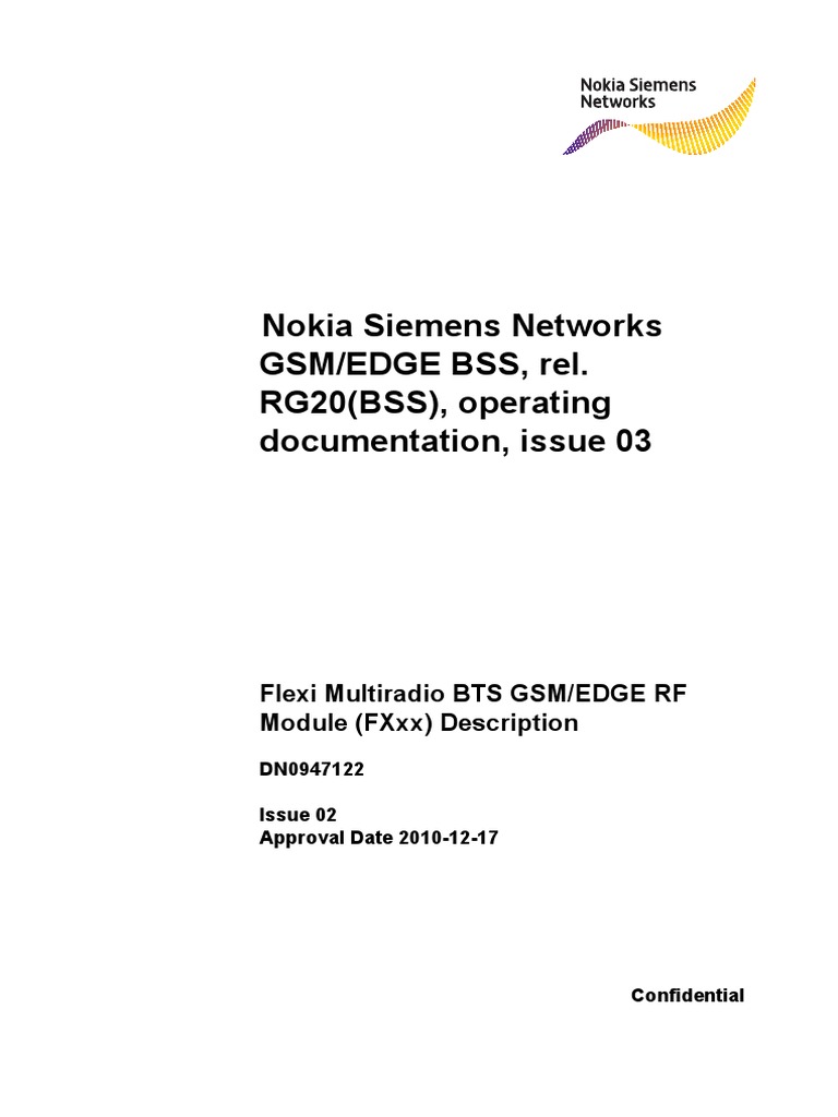 Flexi Multiradio BTS GSM - EDGE RF Module Description PDF | PDF ...