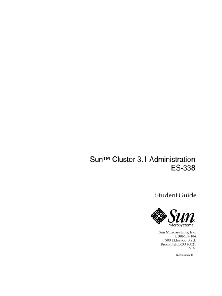 Sun Cluster 3.1 Administration ES-338 | PDF | Computer Cluster | File ...