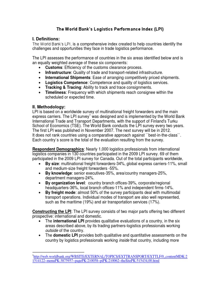 Tailieumienphi - VN The World Bank S Logistics Performance Index Lpi ...
