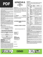 Glifosol - Herbicidas - Ficha Tecnica | PDF | Fotosíntesis | Biosíntesis