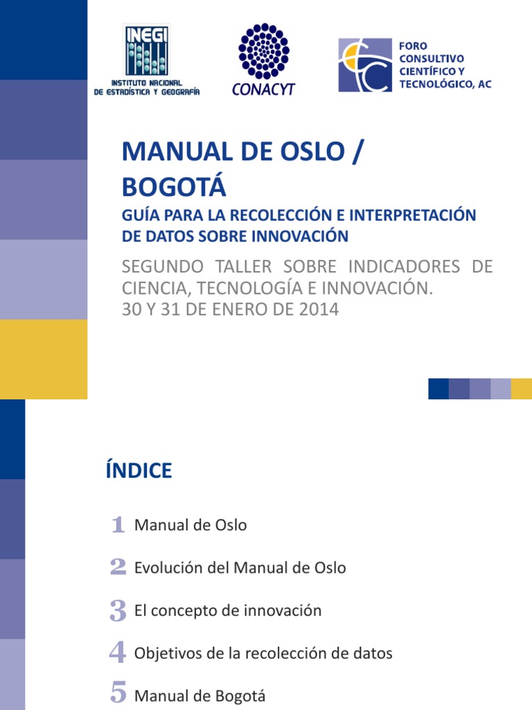 Manual De Oslo 2014 Pdf Innovación Ciencia Y Tecnología