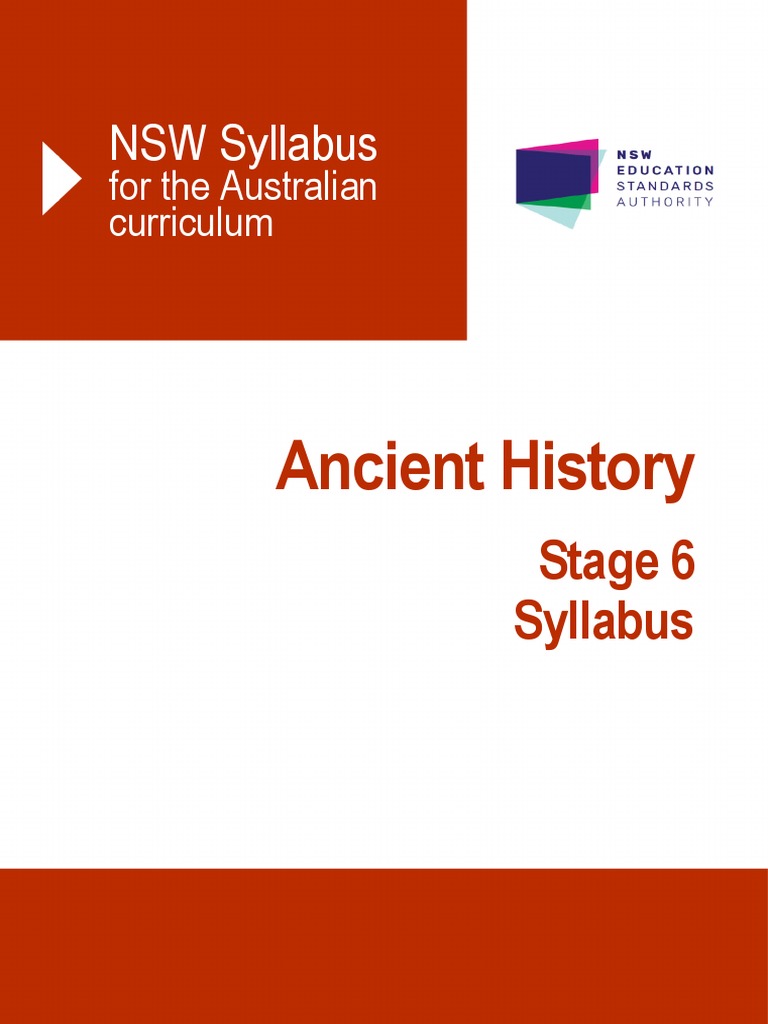 Ancient History Stage 6 Syllabus 2017 | PDF | English As A Second Or ...