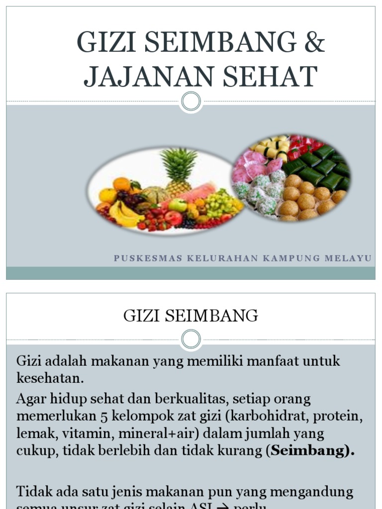 Gizi Seimbang & Jajanan Sehat | PDF