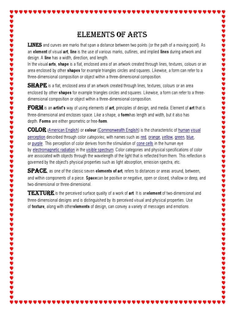 Elements of Arts | PDF