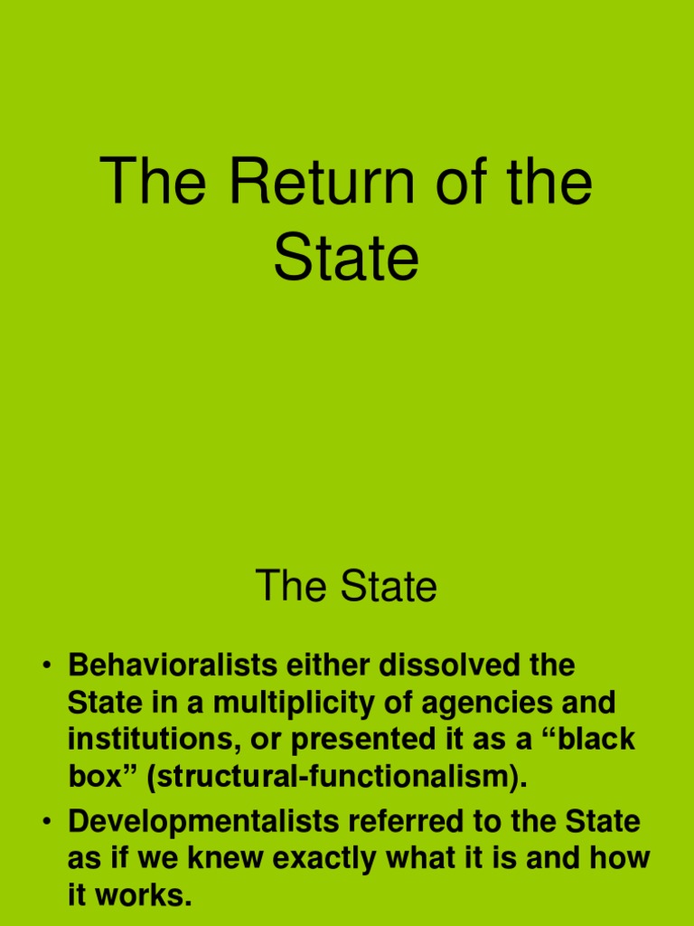 Understanding the Role of the State | PDF | Revolutions | State (Polity)