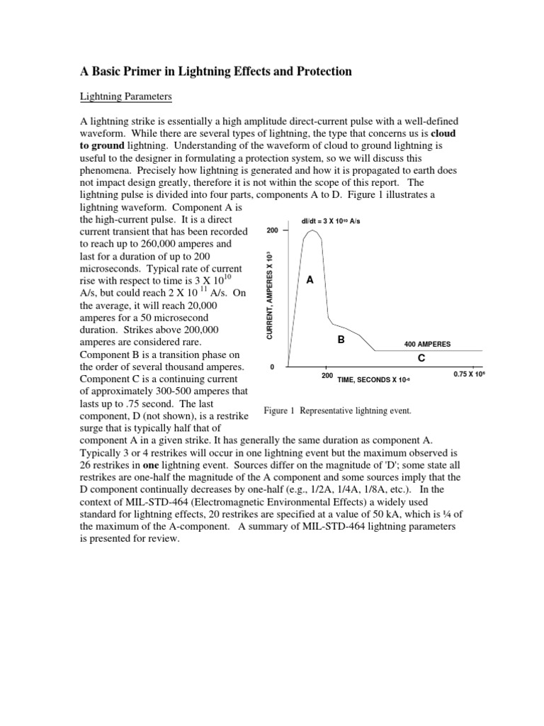 Lightning Amperage and Protection Overview | PDF | Lightning | Electric Arc