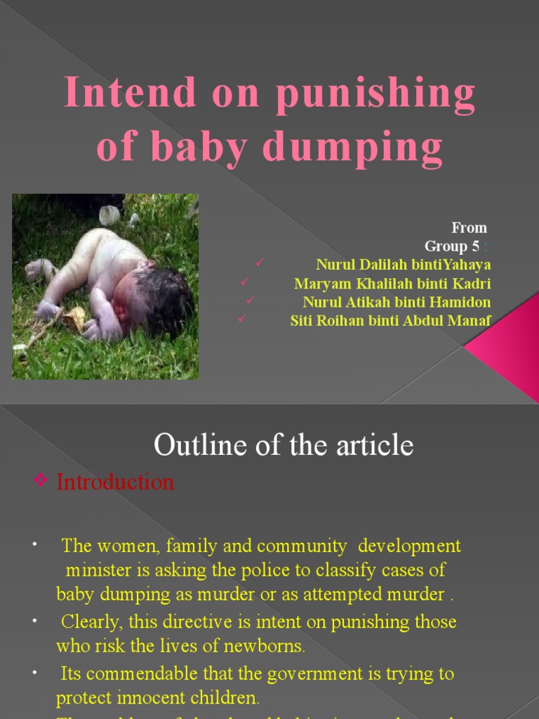 Article English 2 Baby Dumping | PDF | Murder | Family