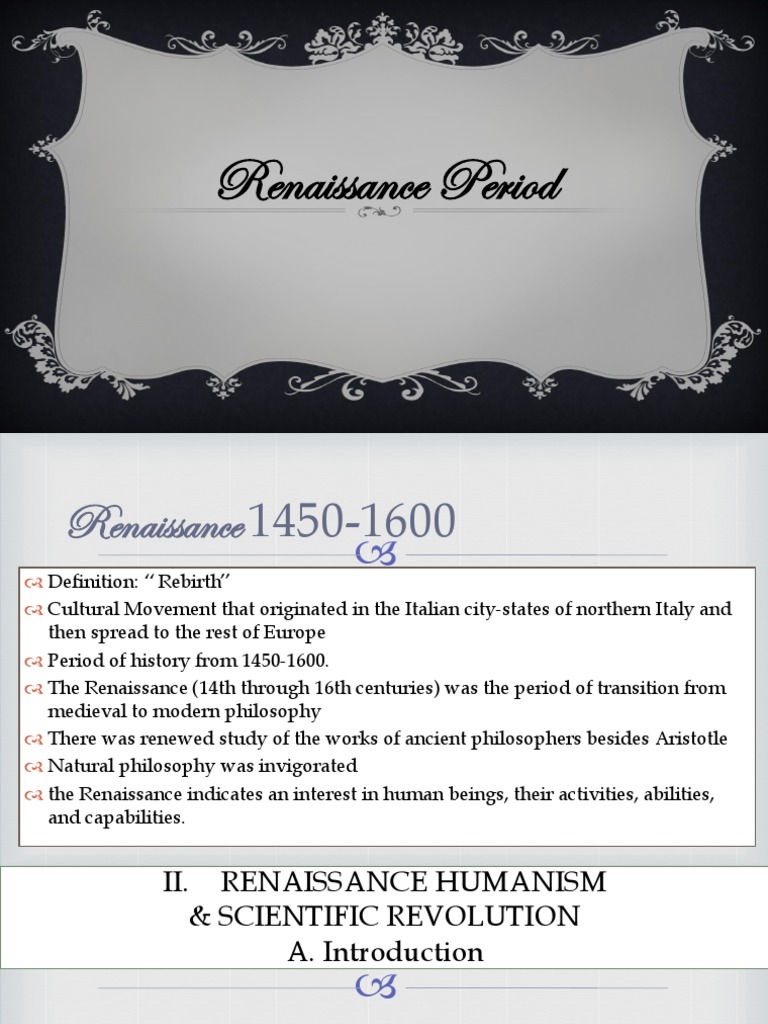 Renaissance | PDF | Heliocentrism | René Descartes