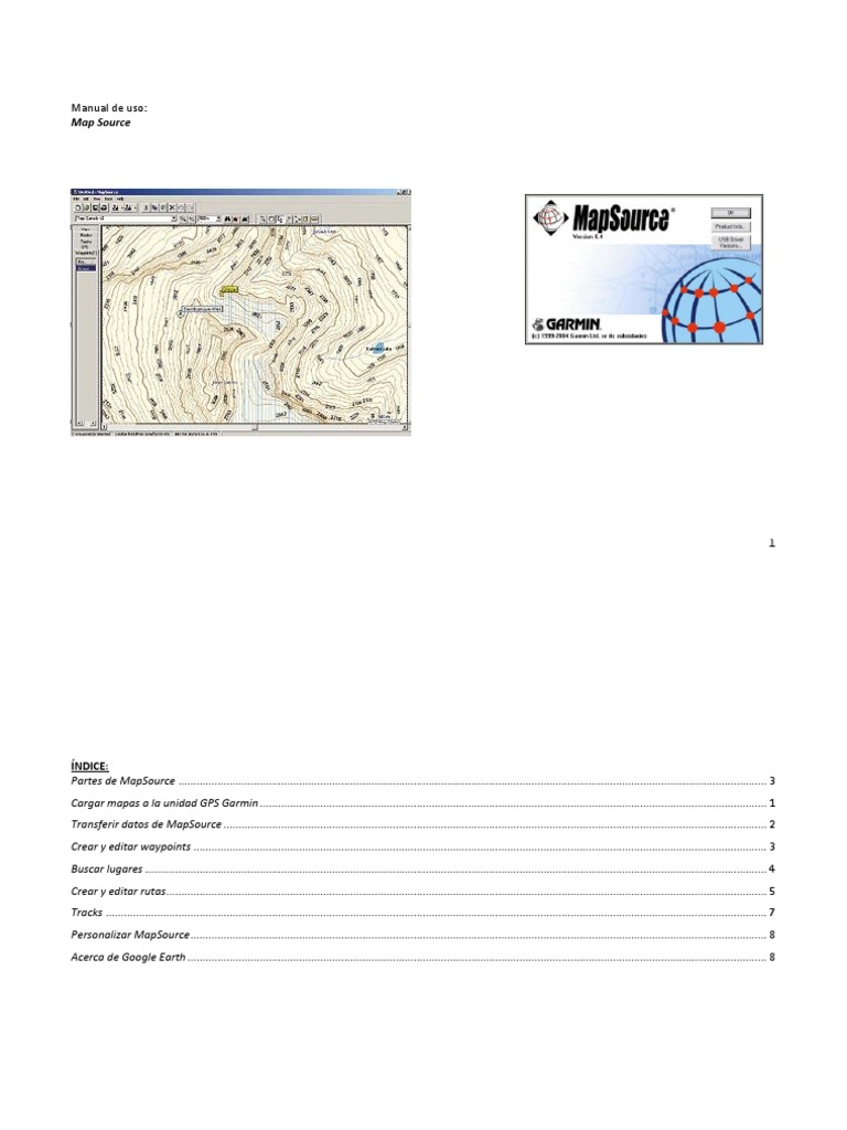 Manual de Uso MapSource | PDF | Point and Click | Seguro digital