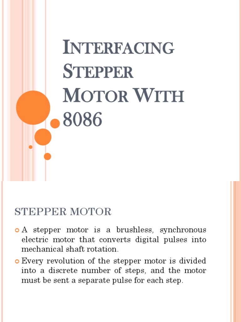 Stepper Motor Interfacing Pdf