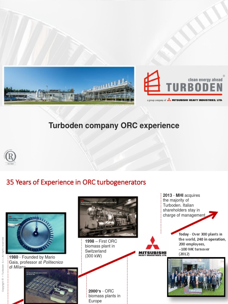 Turboden Company Profile 2 | PDF | Geothermal Energy | Power Station