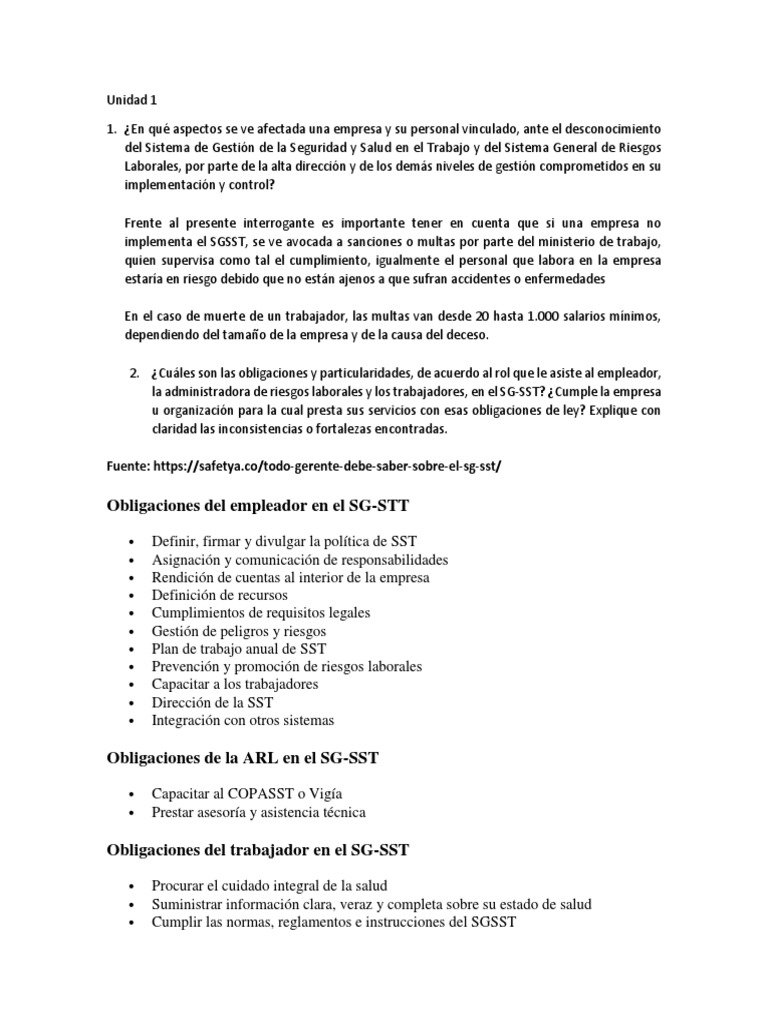 Foro de SGSST | PDF | Derecho laboral | Planificación Foro de SGSST | PDF | Derecho laboral | Planificación