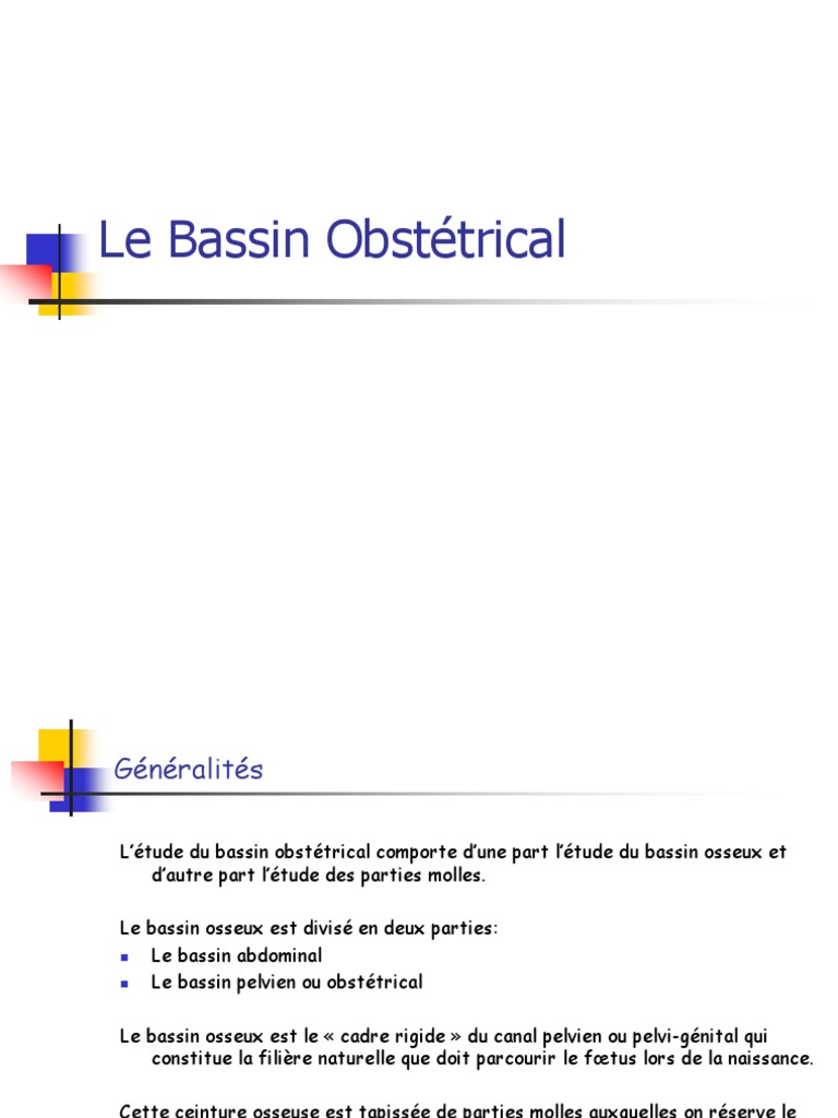 Bassin Obstétrical | PDF | Bassin (anatomie) | Anatomie