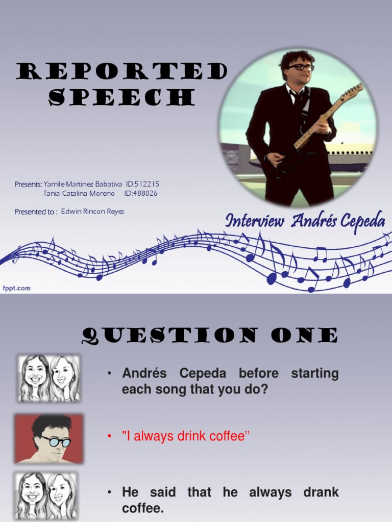 Reported Speech: Interview Andrés Cepeda | PDF | Art