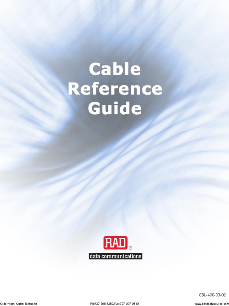 Cable Guide | PDF | Coaxial Cable | Electrical Connector