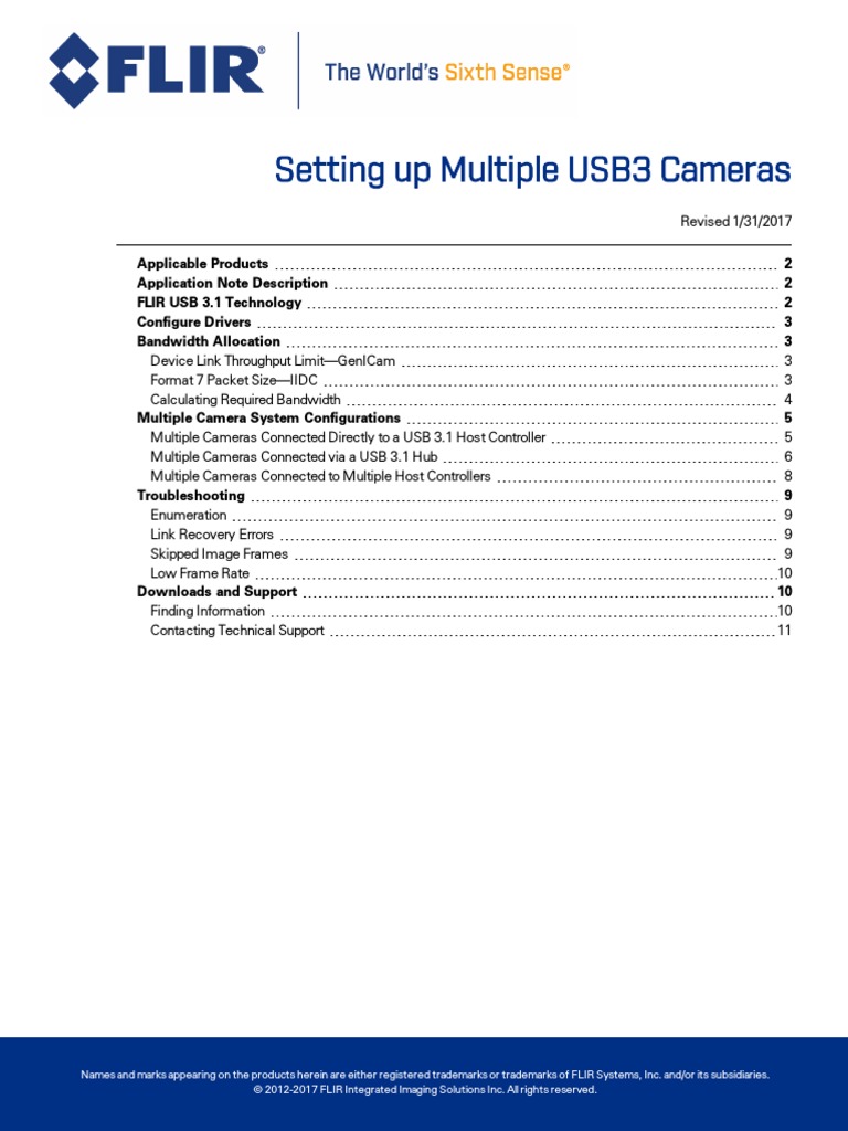 Setting Up Multiple USB3 Cameras | PDF | Bandwidth (Computing) | Usb