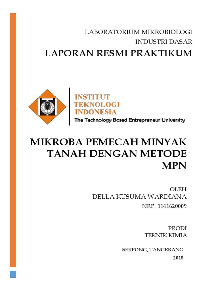 Mikroba Pemecah Minyak Tanah Dengan Metode MPN | PDF