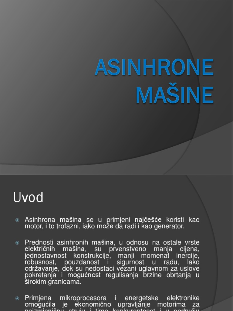 Asinhrone Masine | PDF